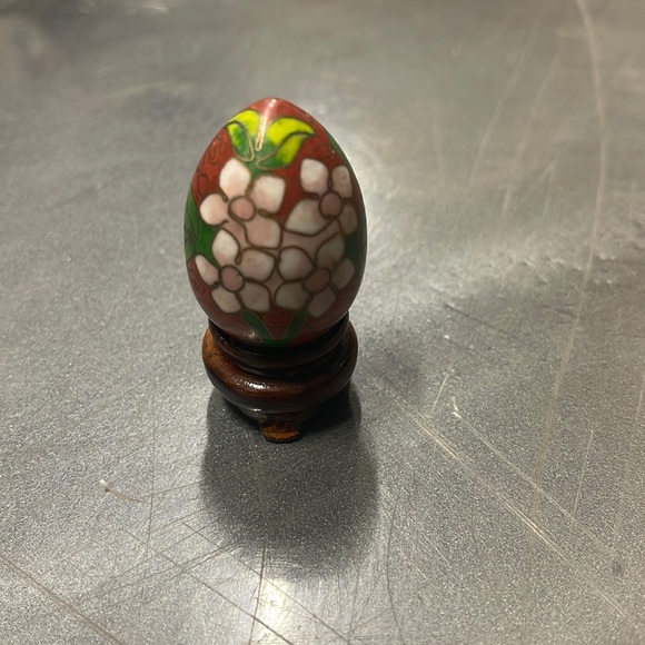 Accents | Cloisonn Vintage Collectible Egg With Stand | Poshmark